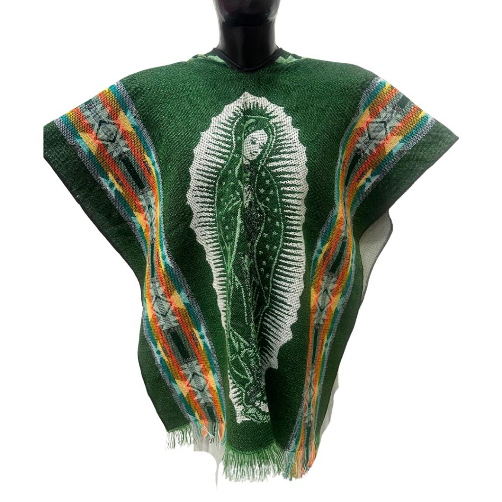 Poncho Ruana Virgen Guadalupe - Sombreros y Ponchos